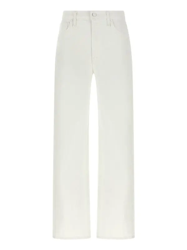 MOTHER The Dodger Sneak Wide Leg Jeans - White