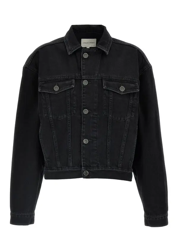 LOULOU STUDIO Dave' Denim Jacket - Black