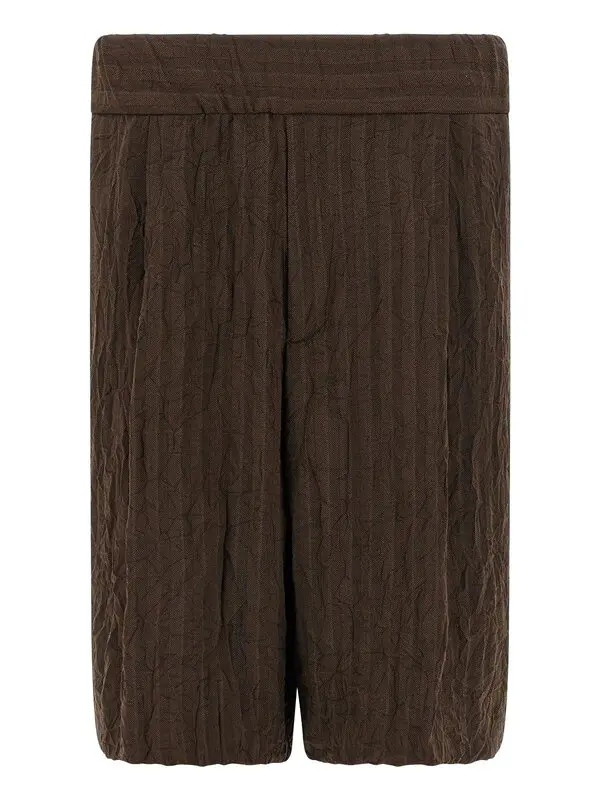 Dries Van Noten Plato' Bermuda Shorts - Brown