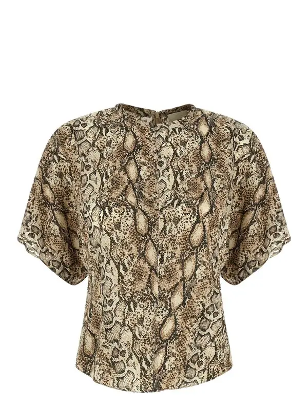 Isabel Marant Karlita' Python-print Top - Multicolor