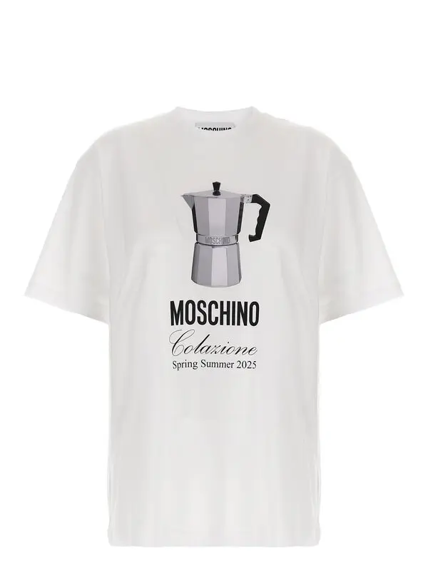 Moschino Colazione' T Shirt - White