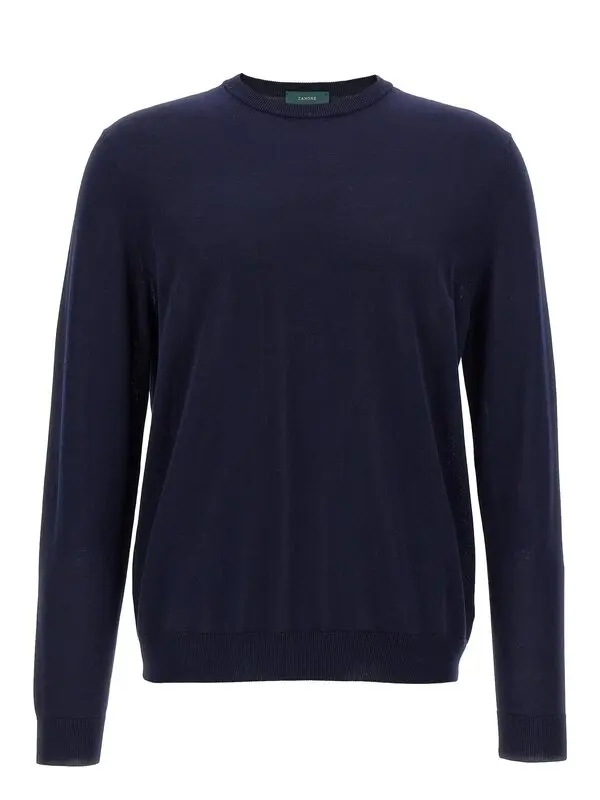 ZANONE Cotton Sweater - Blue
