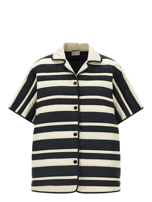 Moncler Striped Padded Shirt - Multicolor