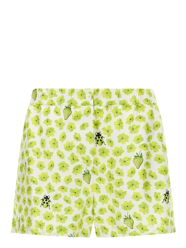 Versace Strawberry Garden Printed Shorts - Multicolor