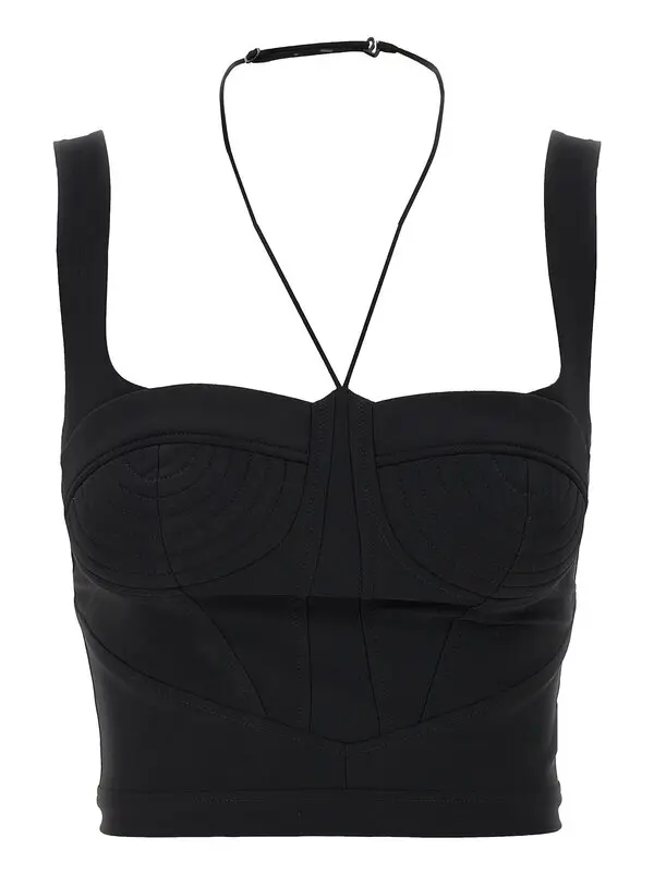 NENSI DOJAKA Shaped Top - Black