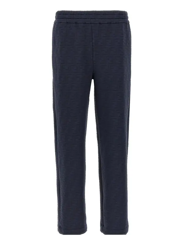 Fendi Ff Monogram Joggers - Blue
