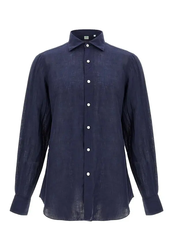 FINAMORE 1925 Gaeta' Shirt - Blue