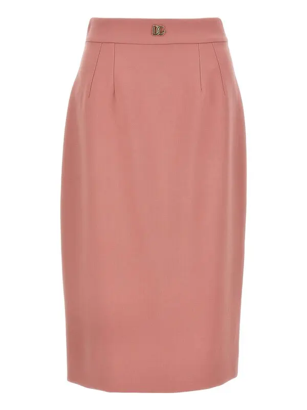 Dolce & Gabbana Dolce' Longuette Skirt - Pink