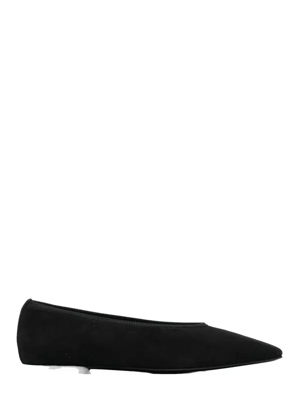 TOTEME Suede Ballerinas - Black