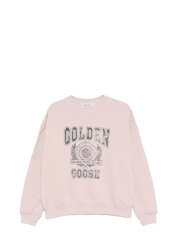 Golden Goose Logo Organic Cotton Sweatshirt - Pink