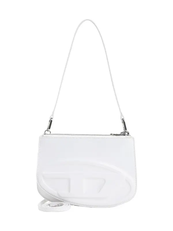 DIESEL® 1 Dr Twin Leather Shoulder Bag - White