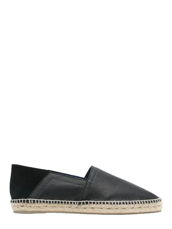 CastaÑer Polo Leather Espadrilles - Black