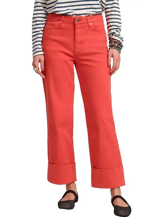 FRANCES VALENTINE Smarty Cuffed Jeans - Red