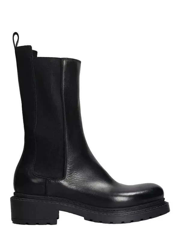 METISSE 50mm Leather Chelsea Boots - Black