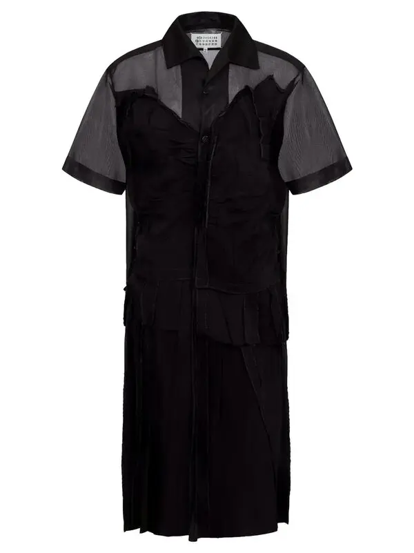 MAISON MARGIELA Layered Midi Dress - Black