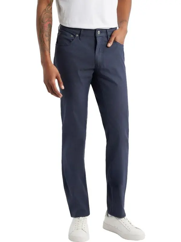 BRAX Chuck Modern Fit Chambray Pants - Navy