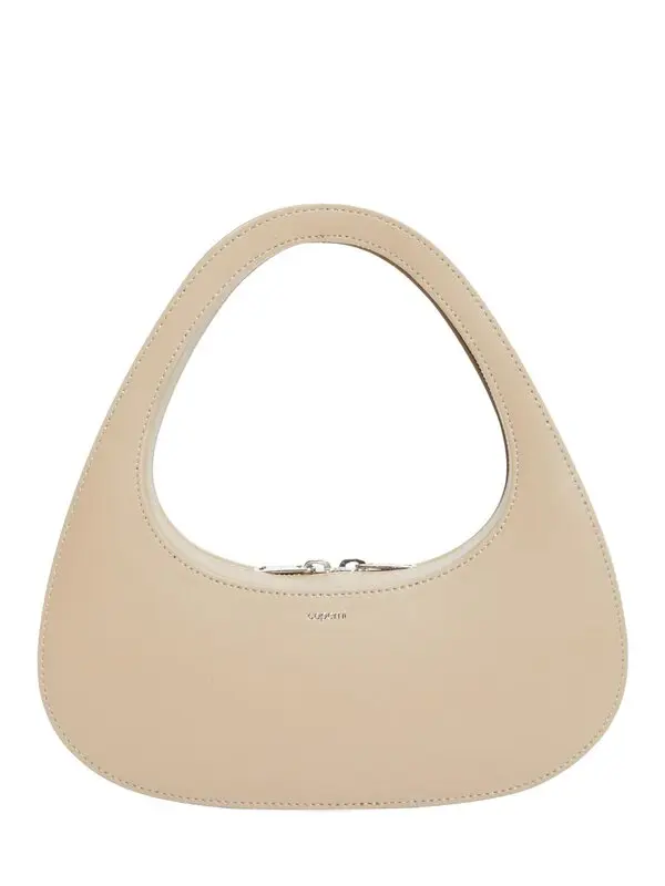 Coperni Swipe Baguette Leather Bag - Beige Taupe
