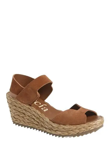 PEDRO GARCIA Fama Wedge Sandal - Hazelnut Castoro