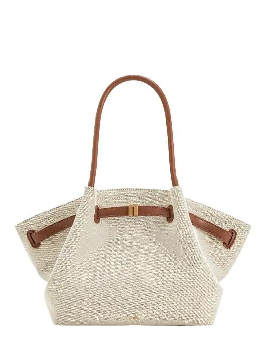 Jw Pei Medium Hana Tote - Beige Canvas