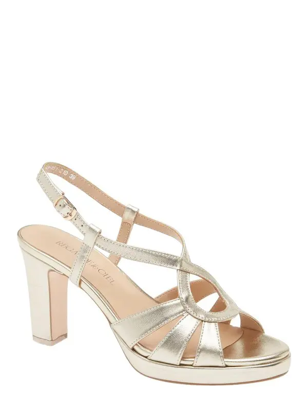 Regarde Le Ciel Martina Platform Sandals - Platino