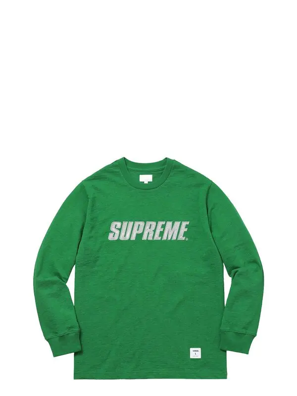 Supreme Metallic L/s Top - Heather Kelly Green