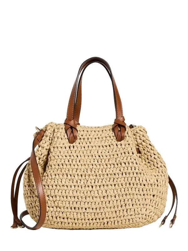 Ulla Johnson Gio Raffia Crossbody Bag - Natural