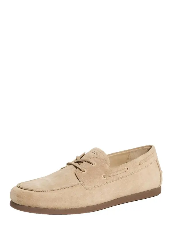 Vince Marin Suede Boat Shoes - Sand Trail
