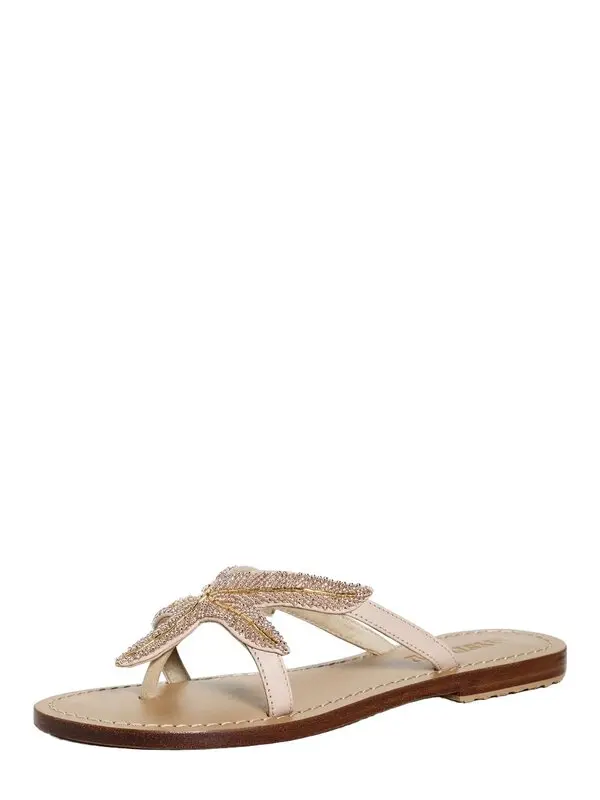Mystique Beaded Sandals - Pale Pink