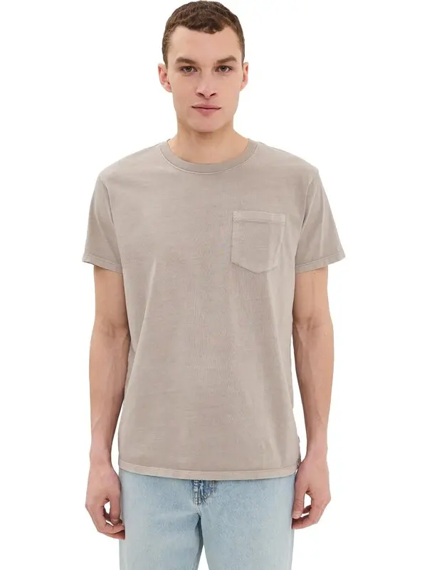 KATIN Base Tee - Vinage Khaki Pigment Dye