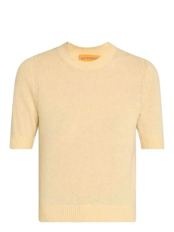 Guest In Residence Cashmere Sweater Tee - Butter