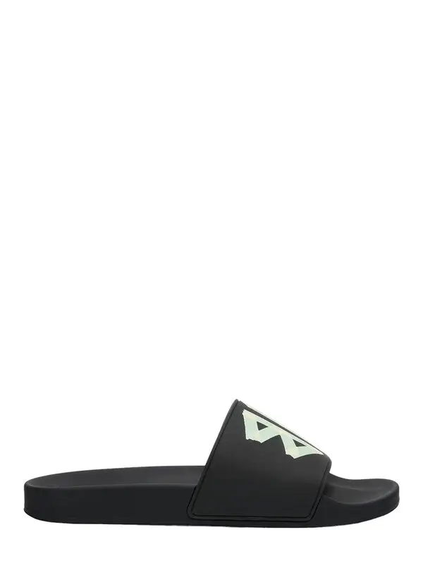Balenciaga Bb Logo Pool Slides - 1090 Black/yellow