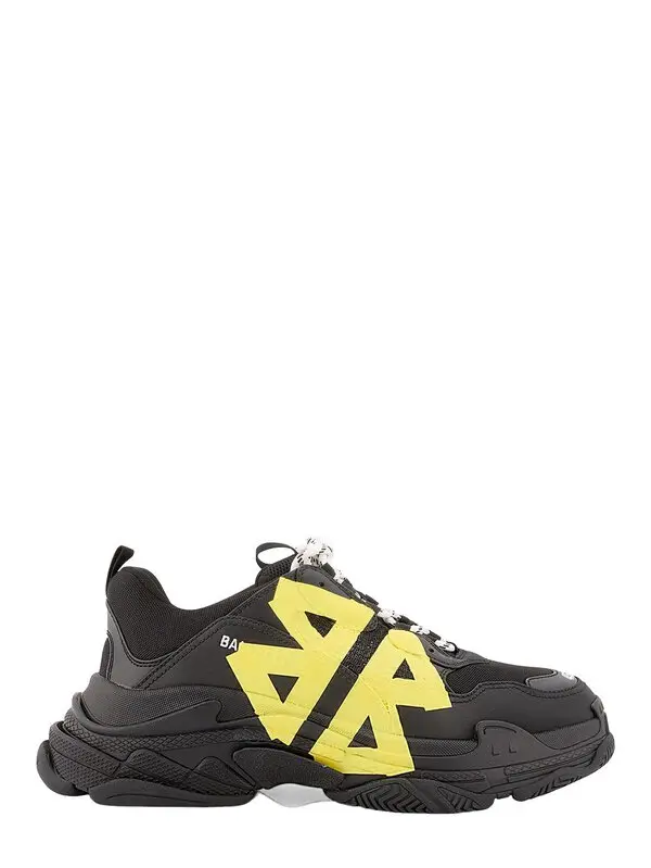 Balenciaga Triple S Tape Mesh Sneakers - 1070 Black/yellow
