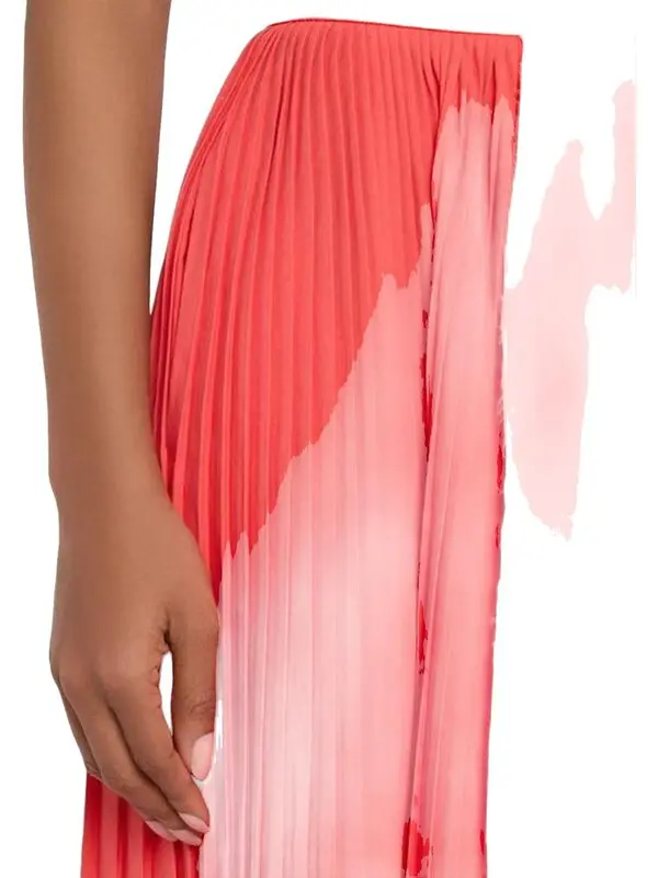 Alexander McQueen Pleated Asymmetric Draped Midi Skirt - Pnkorg
