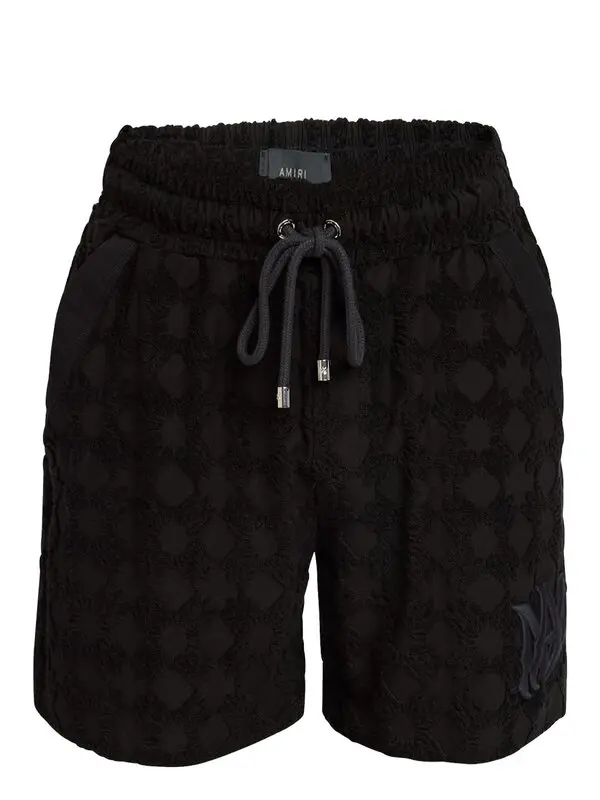Amiri Ma Quad Toweling Shorts - Black