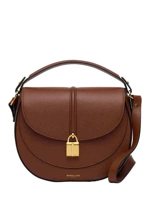 DEMELLIER Siena Saddle Bag - Tan Small Grain