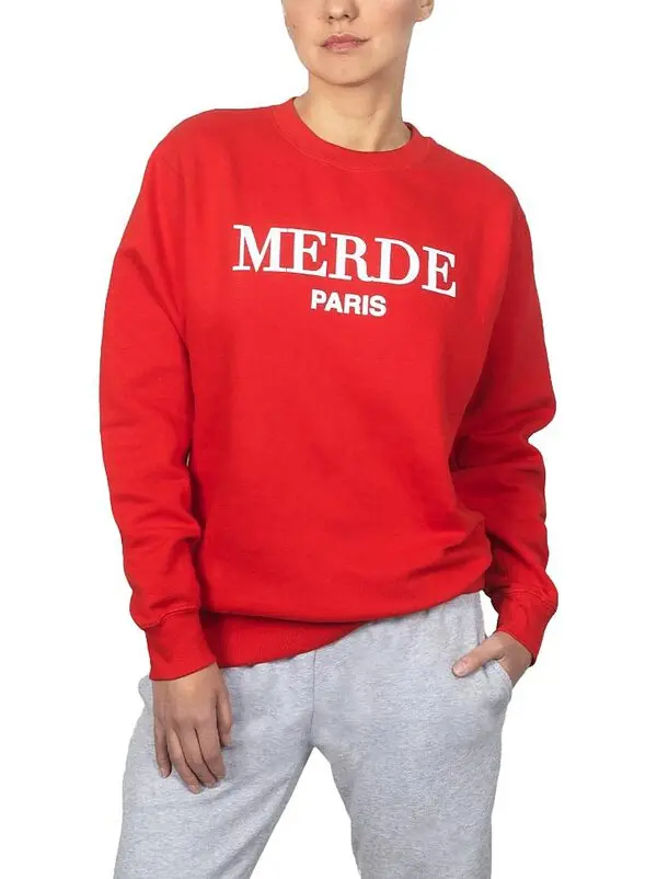 DEPARTURE Merde Sweatshirt - Red