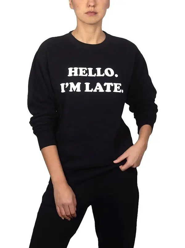 DEPARTURE Printed Sweatshirt - Black