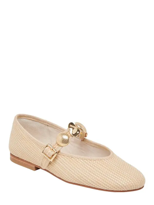 Dolce Vita Relan Embellished Flats - Light Natural