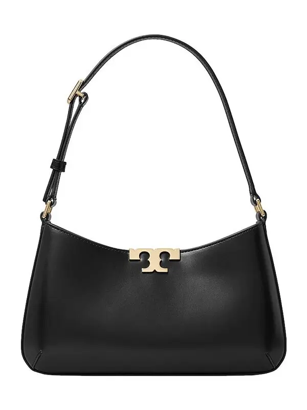 Tory Burch Eleanor Slim Leather Shoulder Bag - Black
