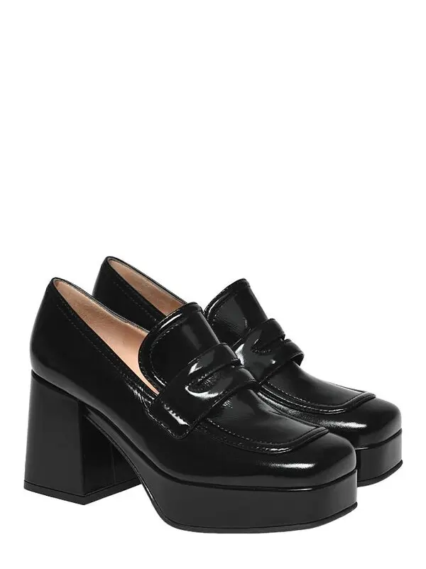 GIANVITO ROSSI Rouen 45 Mocassin Loafer - Black Nappa Leather