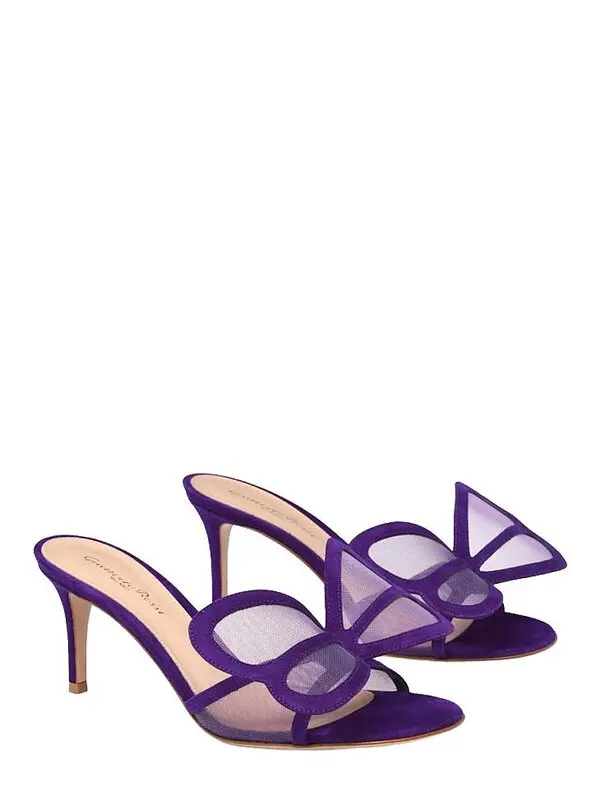 GIANVITO ROSSI Ilia Sandals - Purple Suede