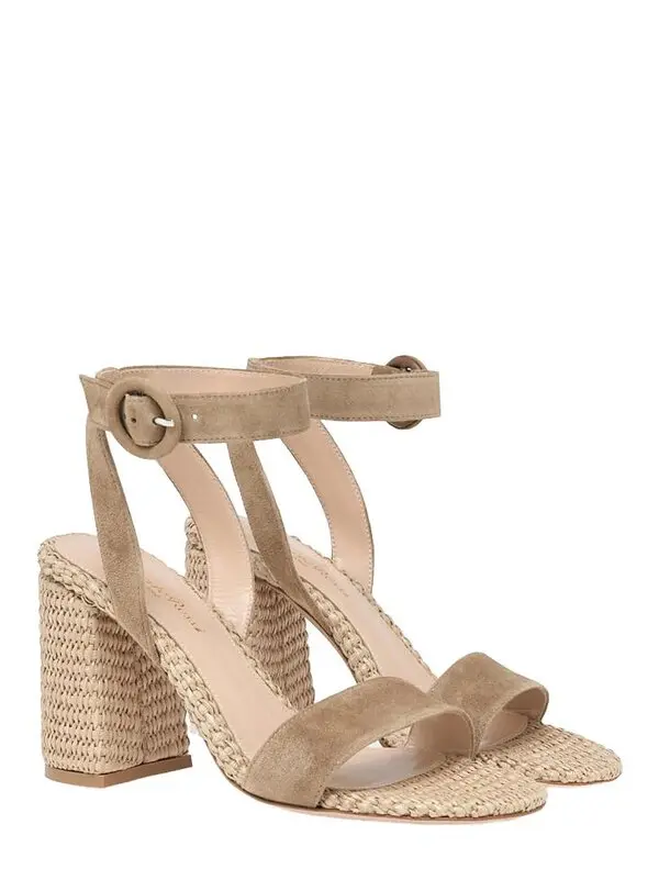 GIANVITO ROSSI Luana Sandals - Brown Suede