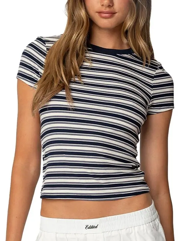 EDIKTED Arlyn Striped T-shirt - Mix