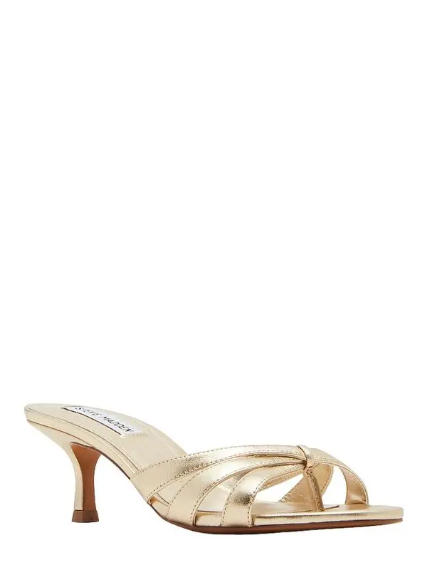 Steve Madden Cary Sandals - Gold Leather