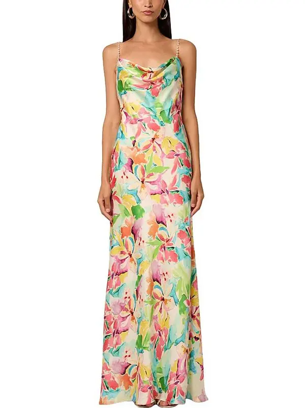 LIV FOSTER Lola Satin Dress - Multi