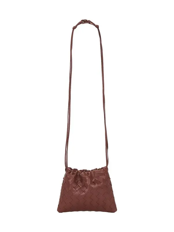 Bottega Veneta Small Intrecciato Dustbag - Sapele & Gold