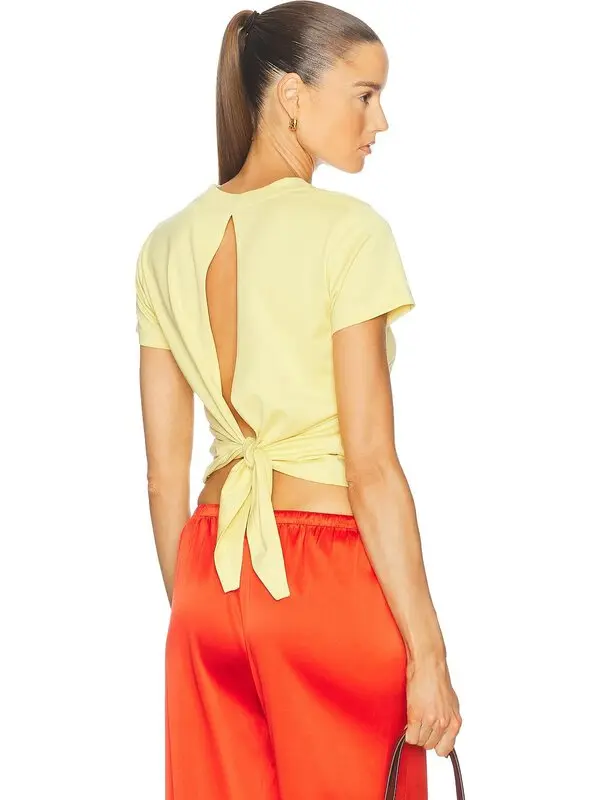 Givenchy Back Bow T-shirt - Pale Yellow