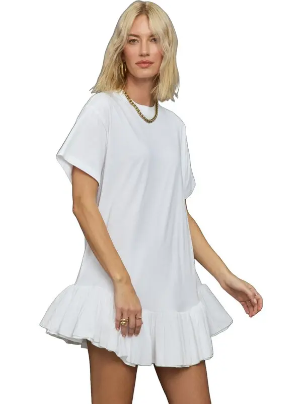 HERSKIND Morgan T-shirt Dress - White