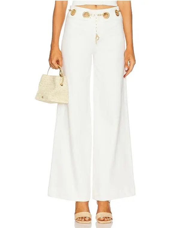 Cult Gaia Sydney Wide Leg Pant - Off White