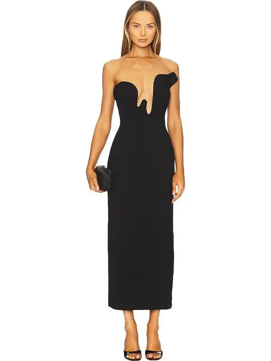 Bardot Rosalyn Midi Dress - Black